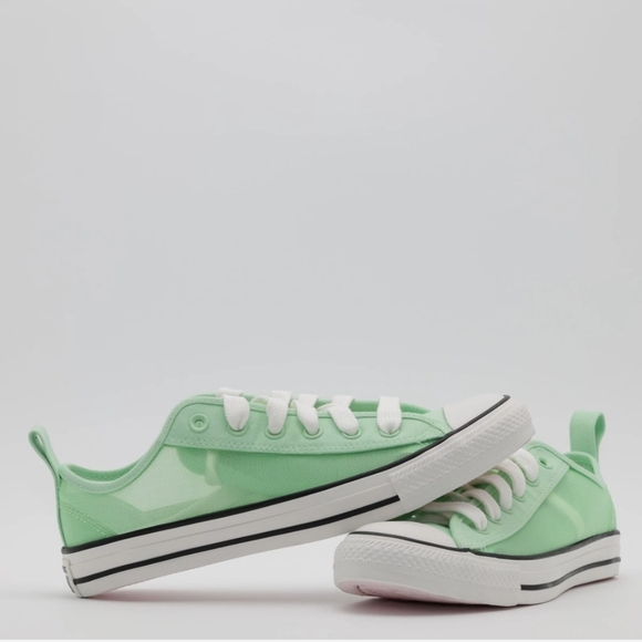 Converse | Shoes | Converse Mint Green Mesh And Canvas Sneakers Sour ...